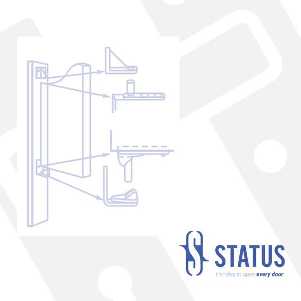 Gravity Hinge Double Action - Handles, Hinges & Locks