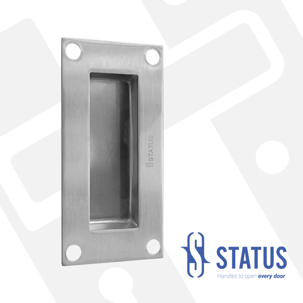 Flush Pull Handle Rectangular - Handles, Hinges & Locks